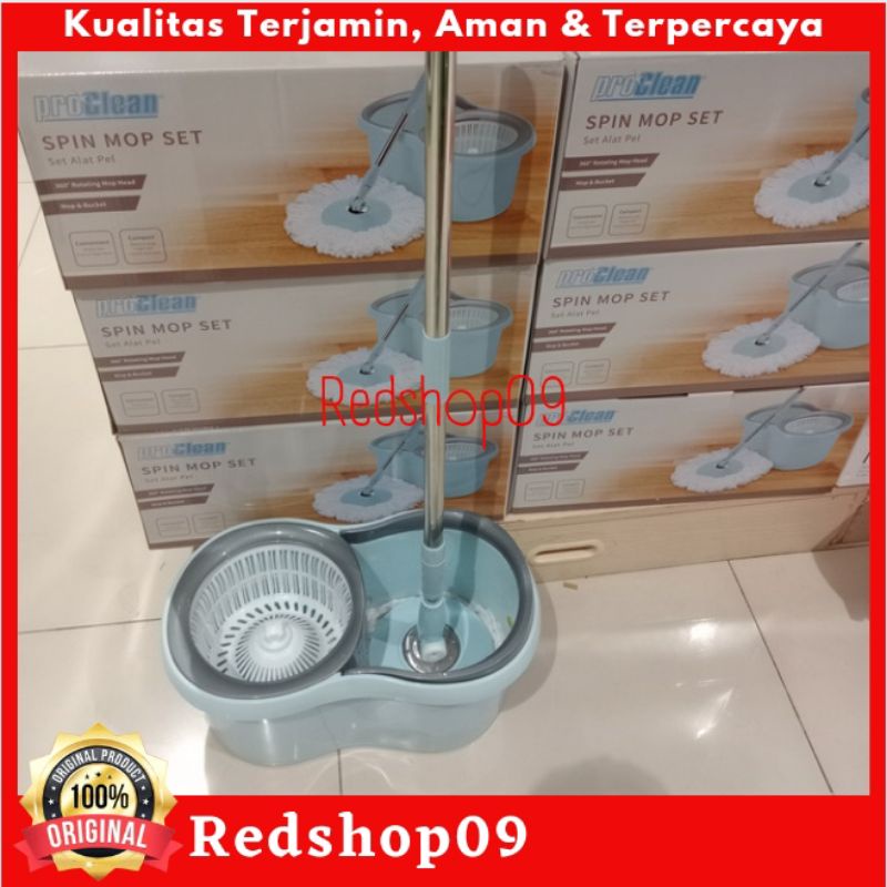 Jual Proclean Set Alat Pel Putar - Biru/set alat pel dengan ember ...
