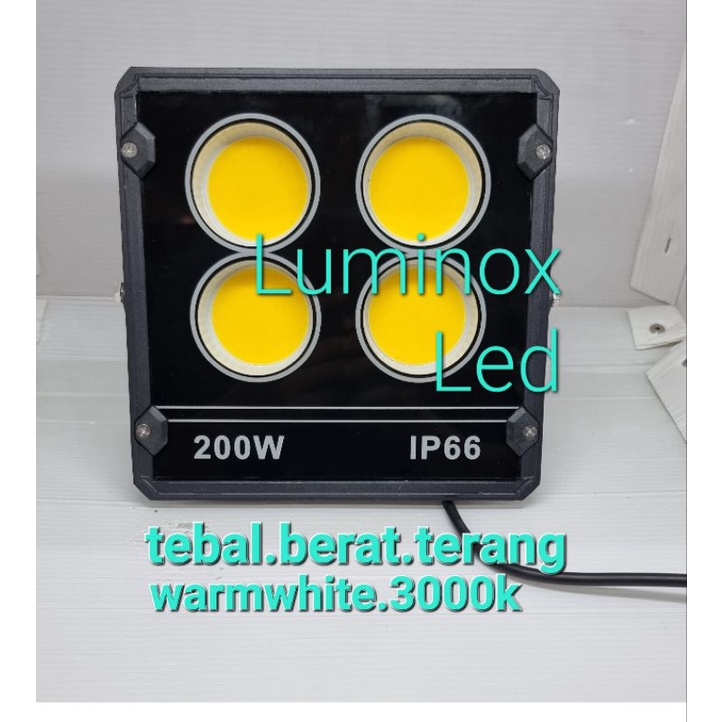 Jual sorot led kuning 4mata 200w 200watt tembak flood light cob 200 ...