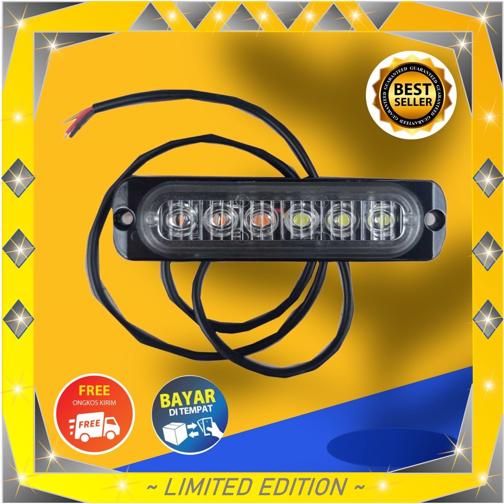 Jual CRABX Lampu LED Lampu Peringatan Warning Light 6LED 12-24V - SC888 | Shopee Indonesia