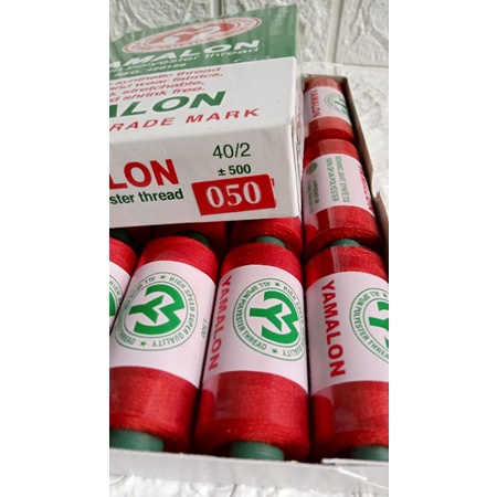 Jual Benang Jahit Yamalon 500 yard (varian pink merah) | Shopee Indonesia