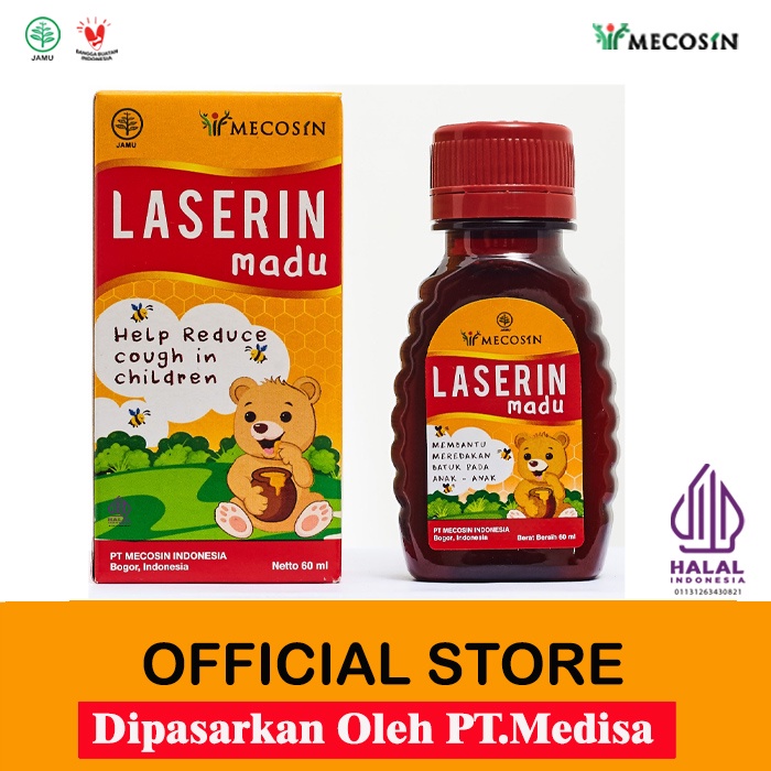 Jual LASERIN Madu 60 ml | Sirup Obat Batuk Anak | Obat Batuk Herbal ...