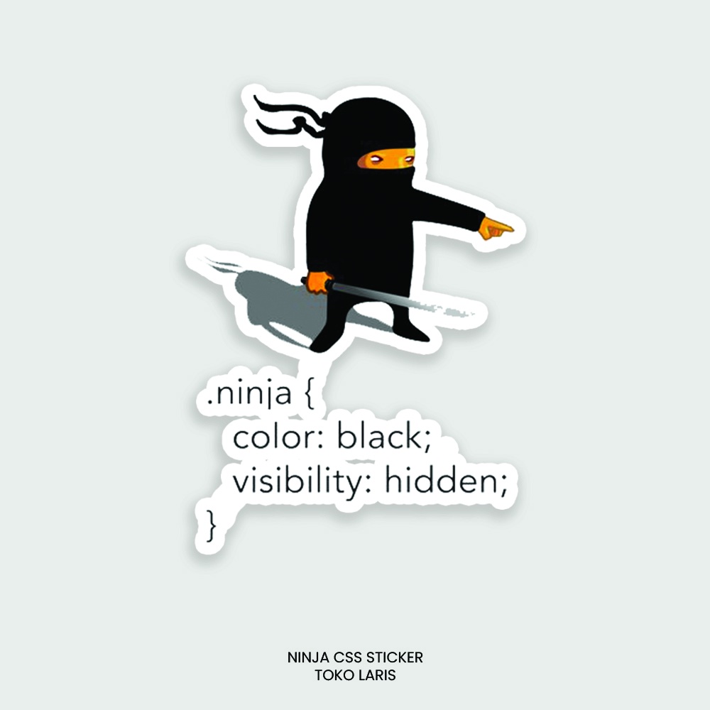 Jual Sticker NINJA CSS Untuk Sticker Laptop, Tumblr, Helm, Case ...