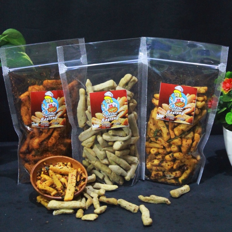 Jual Basreng Stick Stik Pedas Daun Jeruk Bakso Goreng Ori 100gr Snack ...