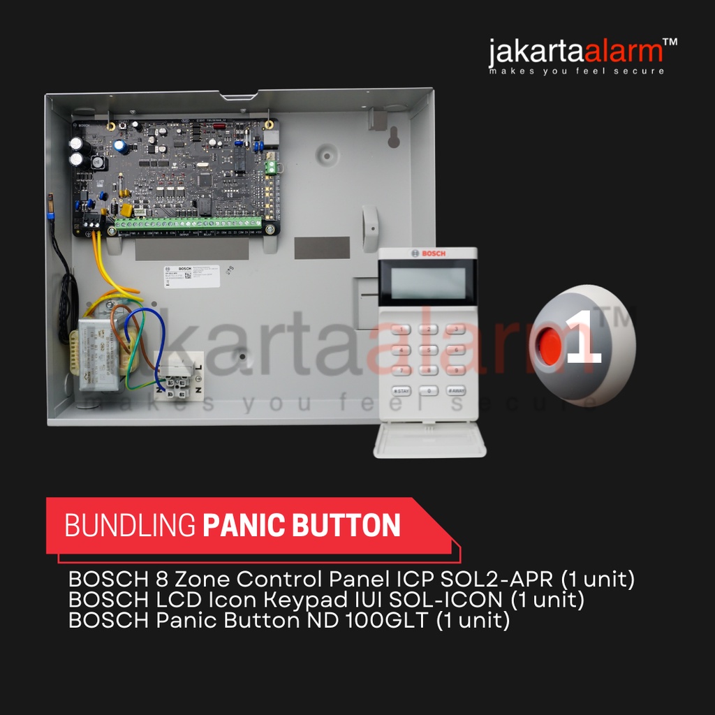 Jual Panel Keypad Alarm Panic Button Standard Pack BOSCH | Shopee Indonesia