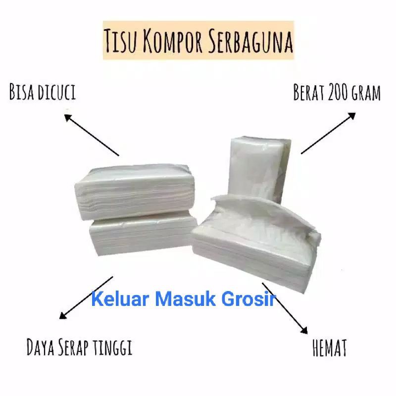 Jual Tissu Kompor Besar Jumbo 200gram Tissue Serbaguna Tisu Kering ...