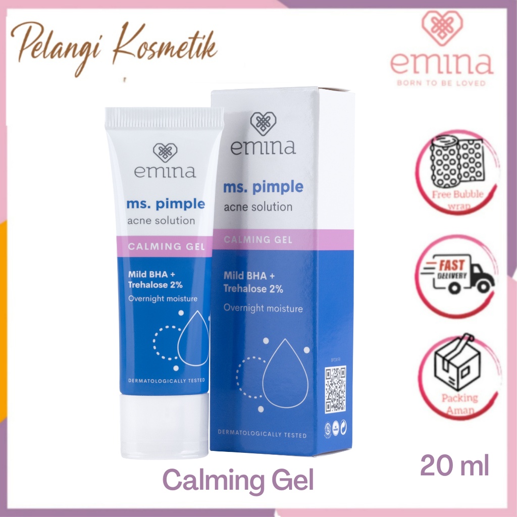 Jual Emina Ms Pimple Acne Solution Calming Gel 20 ml | Shopee Indonesia