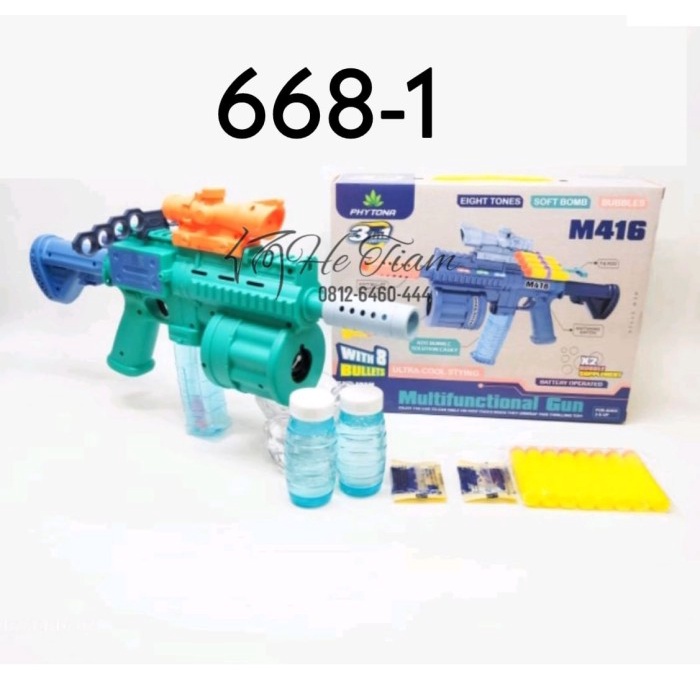 Jual MAINAN SENJATA TEMBAK MULTI FUNGSI 3 IN 1 SOFT BULLET SOFT TOMB ...