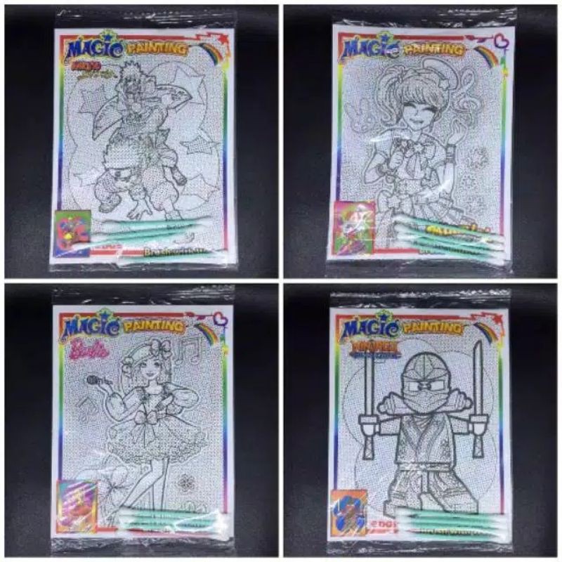 Jual magic painting mewarnai pakai air | Shopee Indonesia
