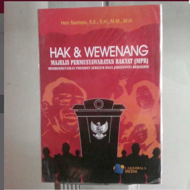 Jual Buku Hak Dan Wewenang MPR | Shopee Indonesia