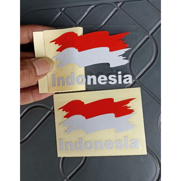 Jual sticker bendera sticker cutting bendera INDONESIA | Shopee Indonesia