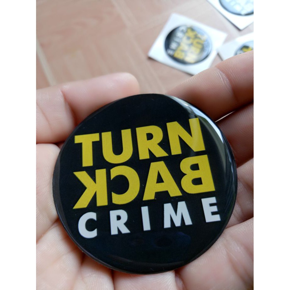 Jual stiker turn back crime | Shopee Indonesia