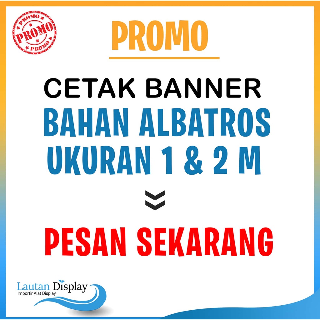 Jual Cetak Banner Bahan Albatros Ukuran 1 Meter dan 2 Meter, Kertas ...