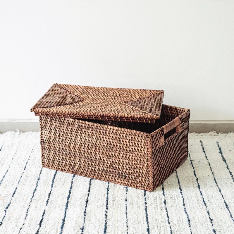 Jual Lyora Rattan Box | Kontainer Rotan Serbaguna | Kotak Pemyimpanan ...