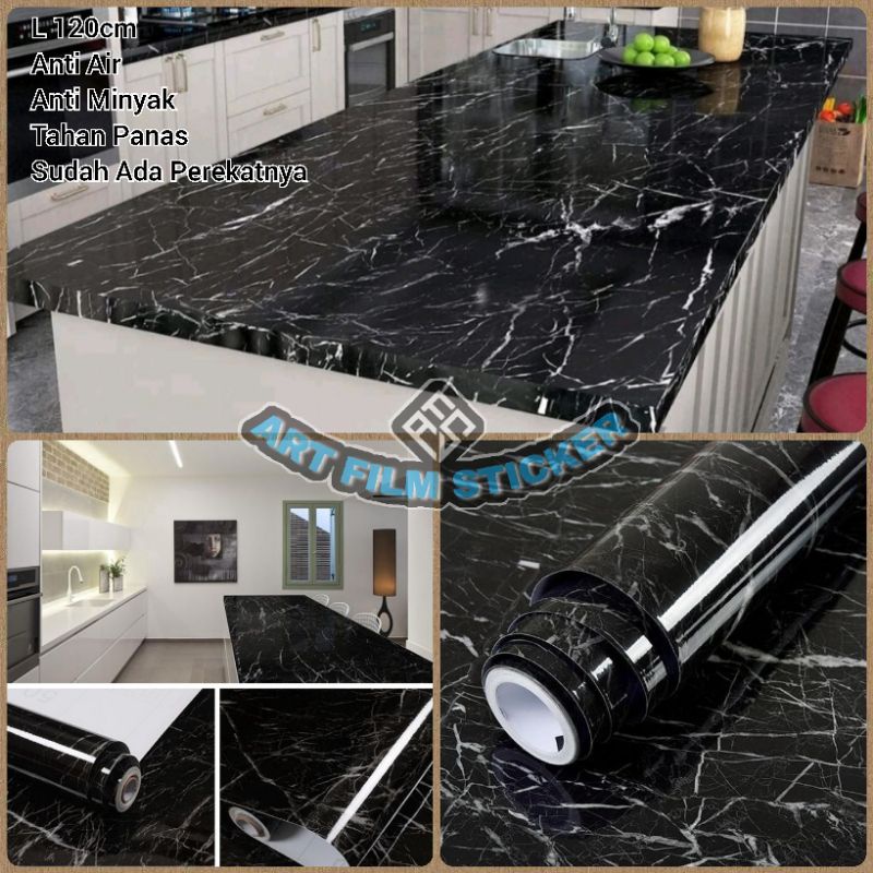 Jual Stiker Marmer Marble Glossy Tebal Pelapis Lemari Meja Kayu Kaca ...