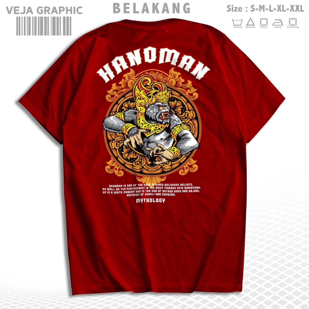 Jual VEJAGRAPHIC T-Shirt Hanoman Ramayana | Kaos Indonesia Culture Pria ...