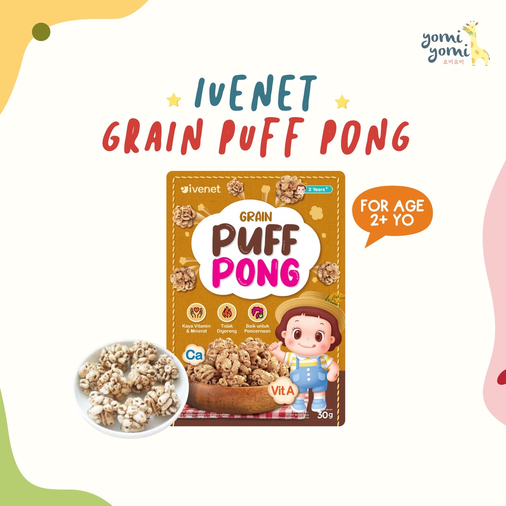 Jual Ivenet Grain Puff Pong/ Snack for kids | Shopee Indonesia