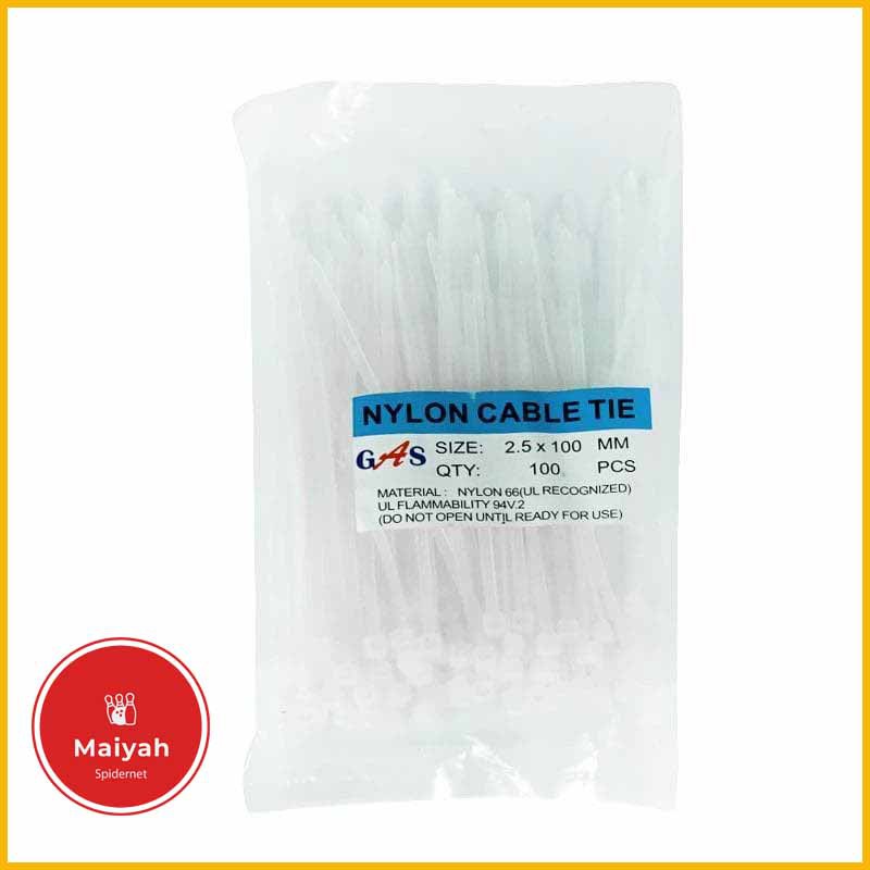 Jual Tali Cable Ties Kabel Tis Tie Pendek 2.5x100MM perapi merapikan ...