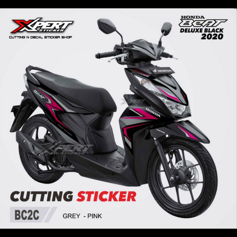 Jual Cutting sticker Honda Beat Type DELUXE BLACK dan DELUXE SILVER ...