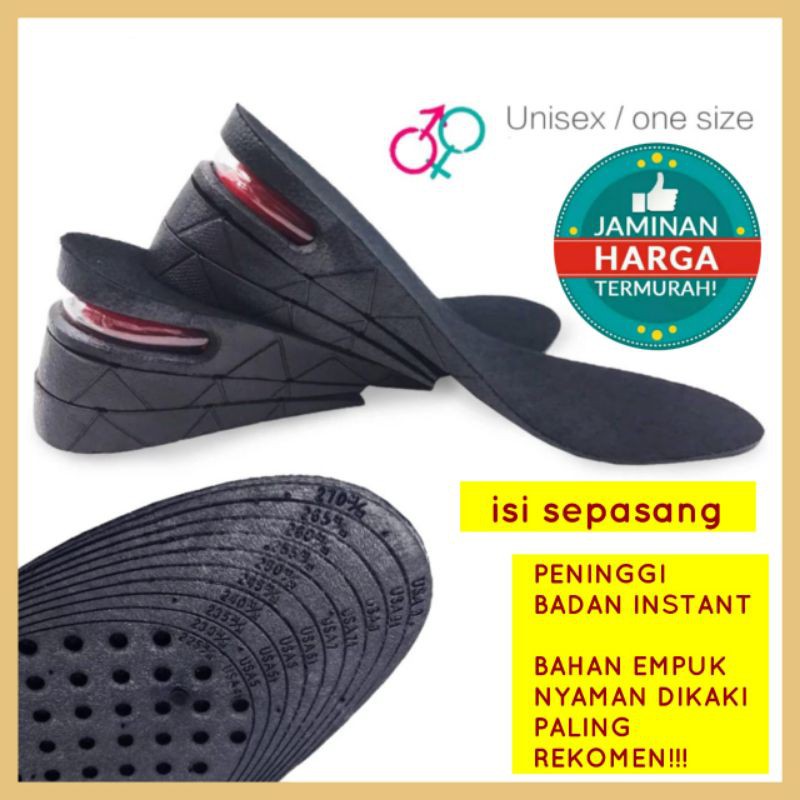 Jual 1 Pasang Insole Penambah Tinggi / Sol Sepatu Impor Kualitas Premium Ip pre | Shopee Indonesia