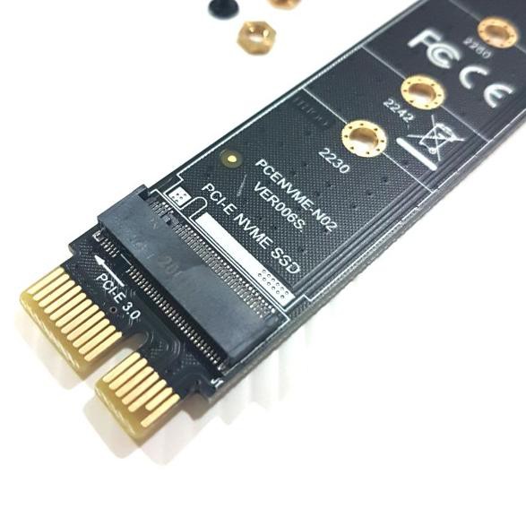 Jual PCIE 1x to nvme adapter converter ssd pcie-e pci express x1 pc ...