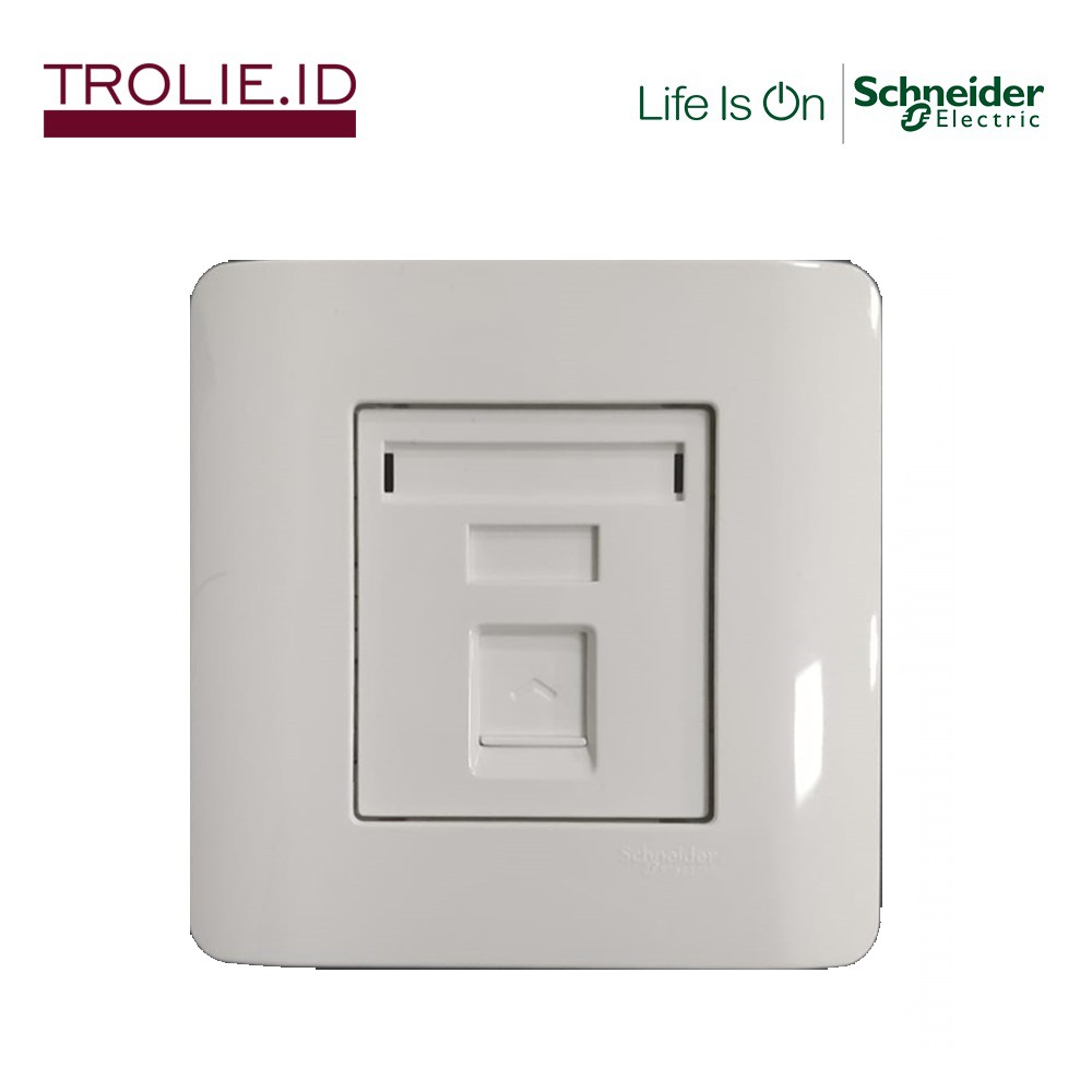 Jual Schneider Electric Faceplate E8431RJ 1 Hole loaded Modular Jack ...