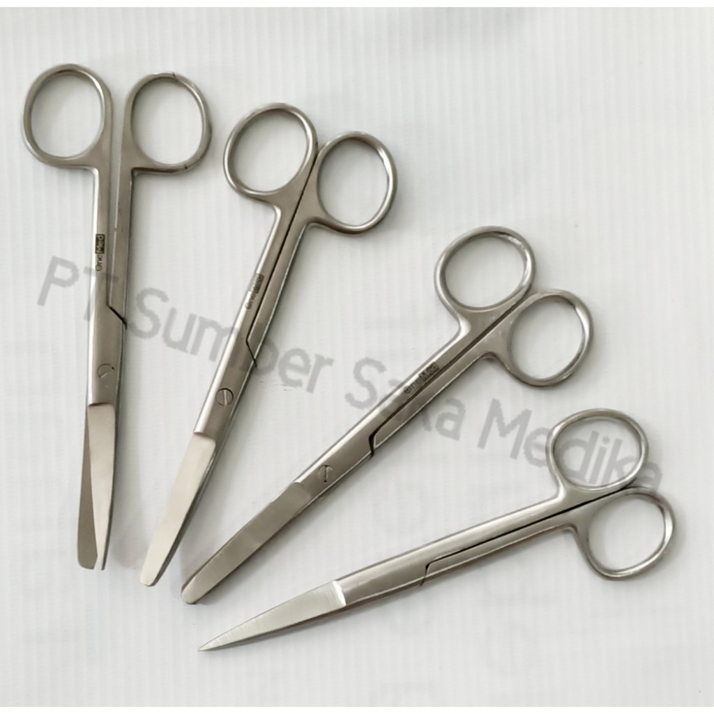 Jual Gunting Operasi Bedah S B S/B Bengkok Lurus Tajam Tajam Tumpul ...