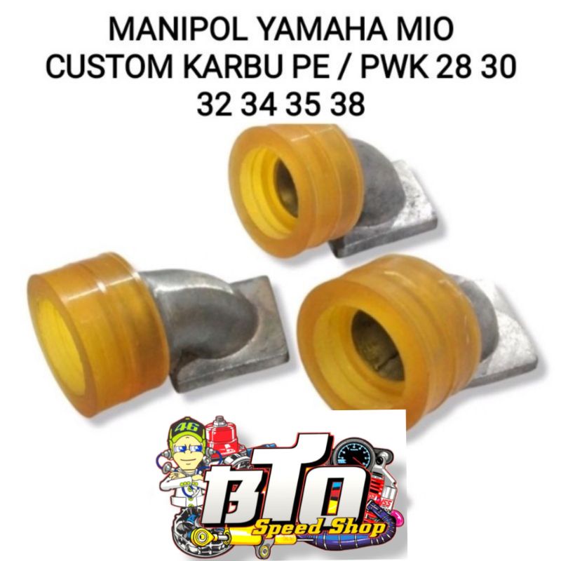 Jual Manipol mio racing custom karbu pe pwk 28 30 32 34 35 38 intake manipol teflon | Shopee ...
