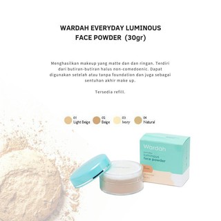 Jual Wardah everyday Luminous Face Powder 30g | Shopee Indonesia