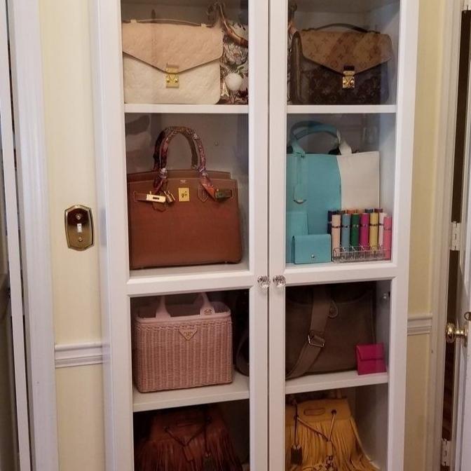 Jual Lemari pajangan hias Lemari display tas kaca original | Shopee ...