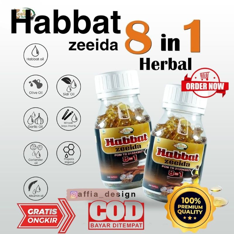 Jual Habbat Zeeida habbat premium 8 in 1 | Shopee Indonesia