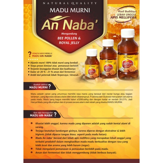 Jual Madu An Naba ukuran 370 gram | Shopee Indonesia