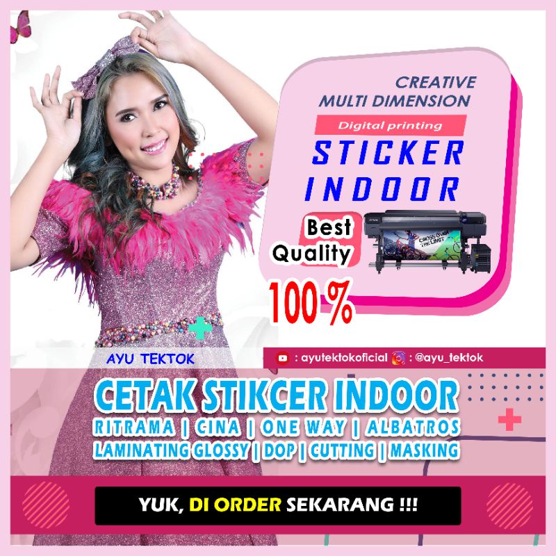 Jual Cetak Sticker Indoor | Print Cutting | Laminating & Masking ...