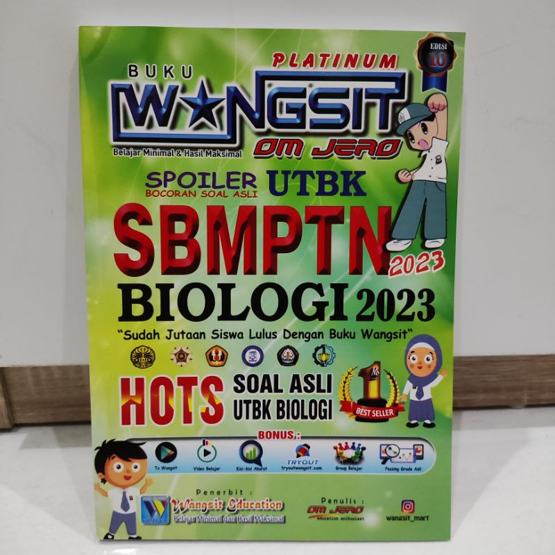 Jual Buku Wangsit UTBK SBMPTN 2023 - Biologi | Shopee Indonesia