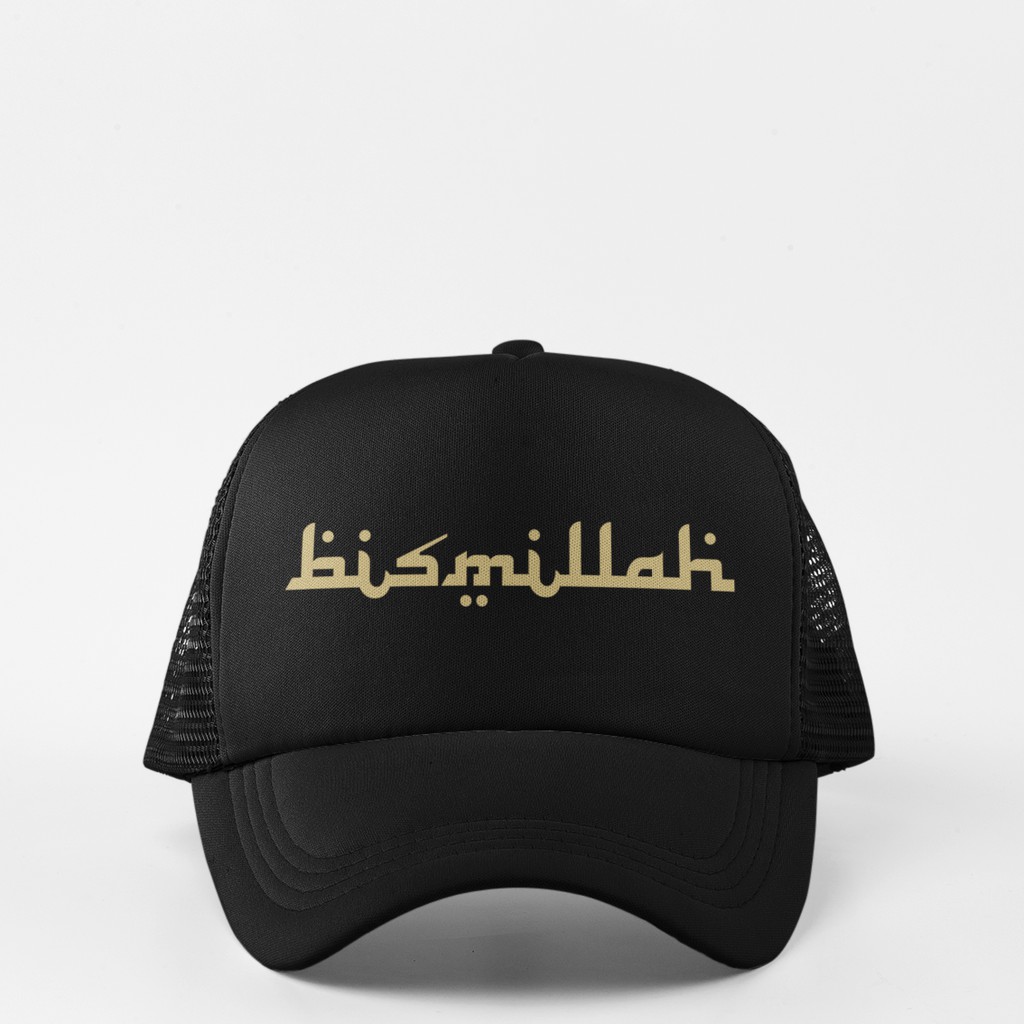 Jual Topi Trucker Dakwah Islami Desain Bismillah Arab | Shopee Indonesia