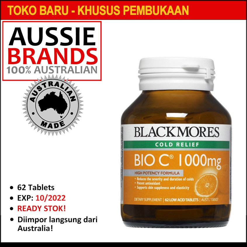 Jual Blackmores Bio C 1000mg - 62 Tablets | Shopee Indonesia