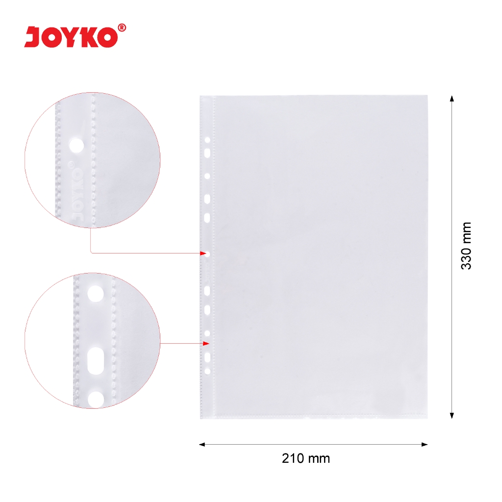 Jual Sheet Protector Pelindung Kertas Joyko SHP-201-10 F4 1 Pack 10 Pcs ...