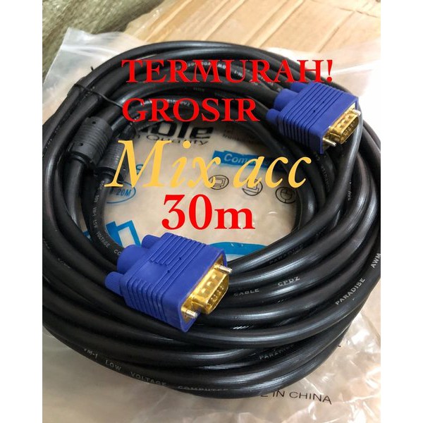 Jual KABEL VGA 30M HIGH QUALITY GOLD PLATED VGA 30 METER VGA 30 M | Shopee Indonesia