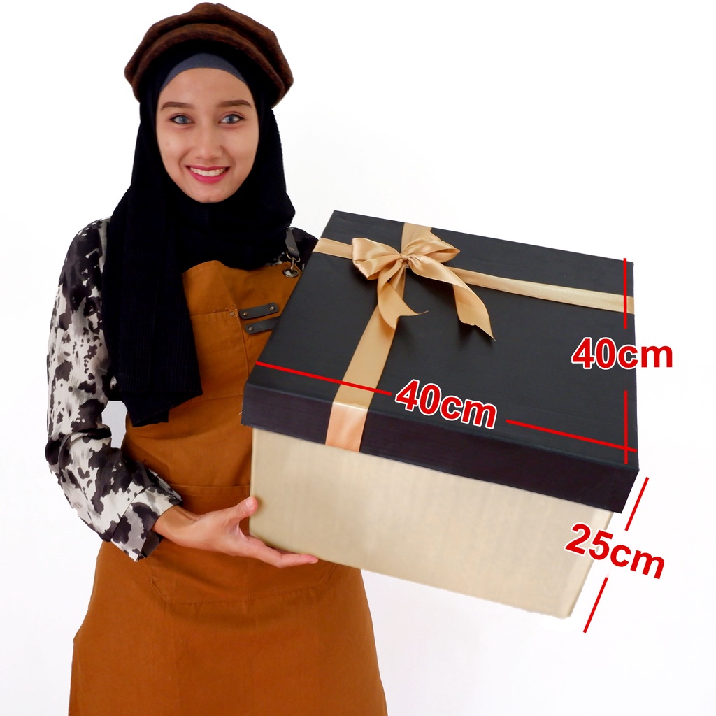 Jual Kotak kado Berpita Jumbo / Packaging Hadiah / Hampers Box / Goni ...