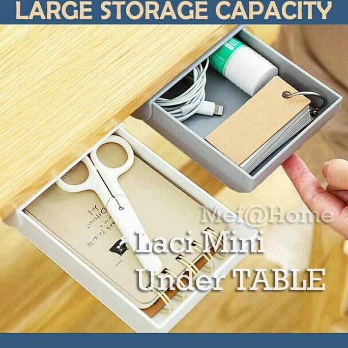 Jual Laci kecil Minimalis Nakas Under Table Drawer Storage Box ...
