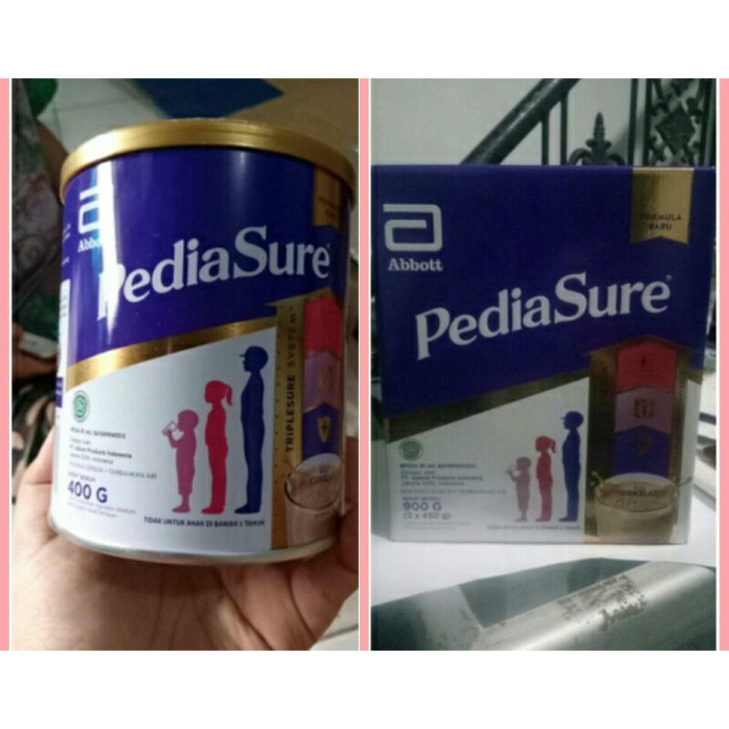 Jual Pediasure triplesure 400 900 gr cokelat / madu / vanila / classic milky | Shopee Indonesia