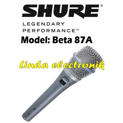 Jual mic shure beta 87a shure beta 87 a microphone condesor original ...