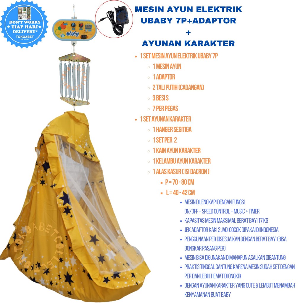 Jual PAKET AYUNAN ELEKTRIK MESIN AYUN BAYI GT BABY WJ BABY UBABY dan ...