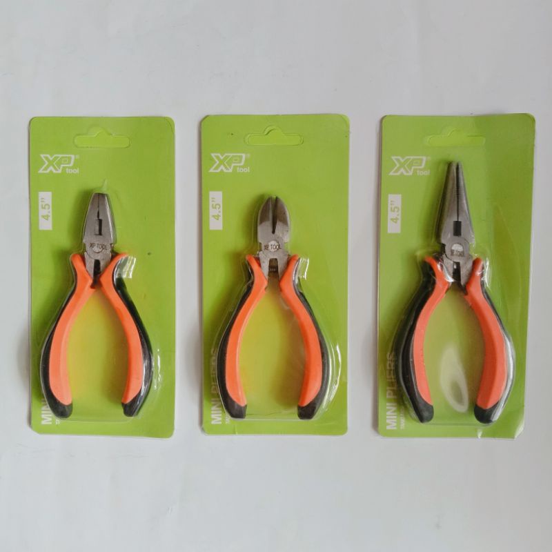 Jual XP Tool Paket Tang Kombinasi Potong Lancip 4.5 inch | Shopee Indonesia