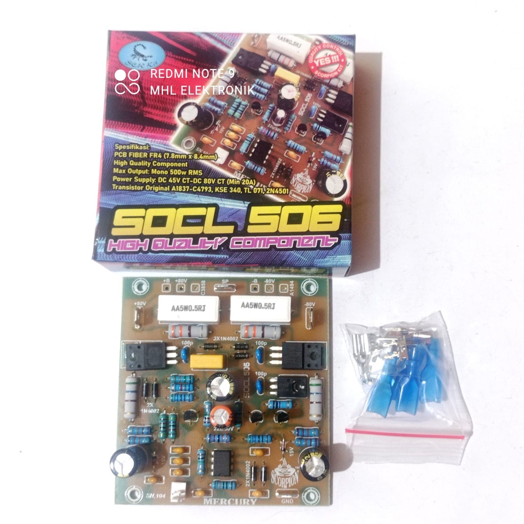 Jual Kit SOCL 506 PCB Fiber HIGH QUALITY COMPONENT By Scorpion | Shopee ...
