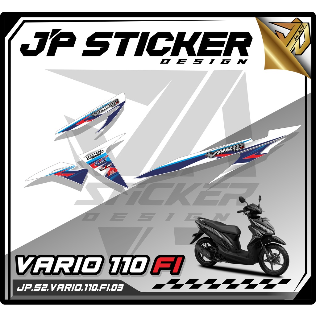 Jual VARIO STICKER STRIPING HONDA VARIO 110 FI- STIKER MOTOR HONDA ...