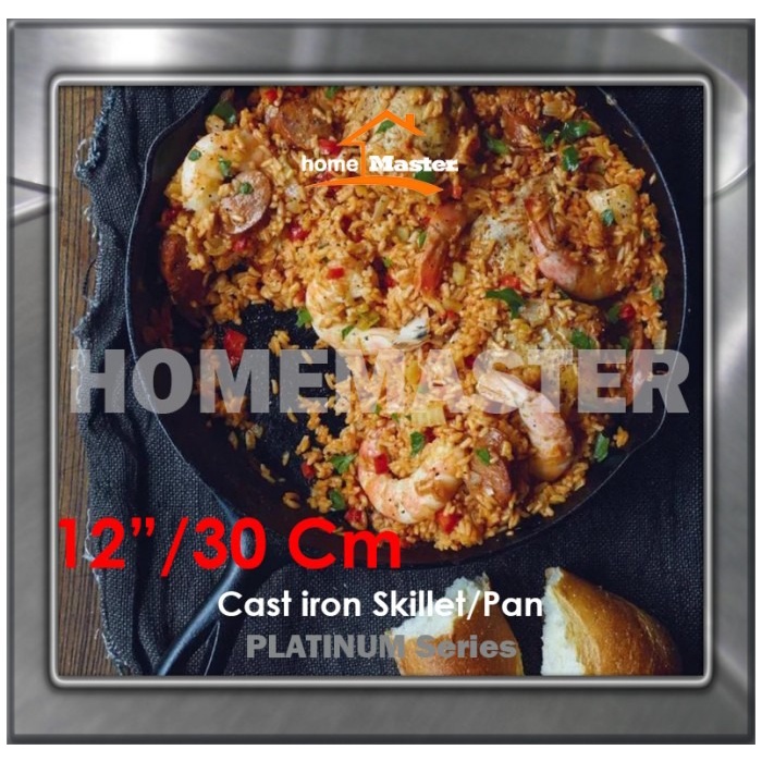 Jual HomeMaster Cast Iron/Besi Cor Panci/Pan/Skillet/Wajan Single ...