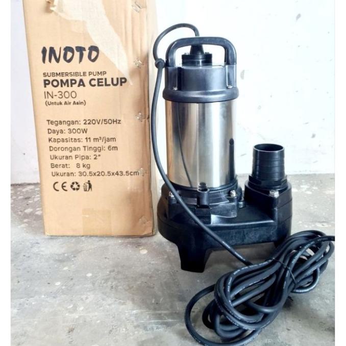 Jual INOTO POMPA CELUP AIR ASIN IN 300 2" 2 inch 2 IN 300 WATT ada ...