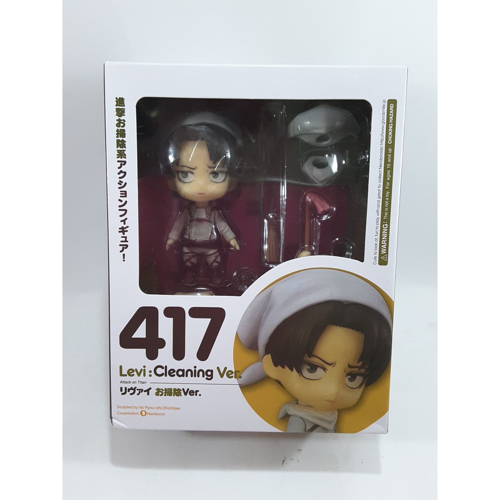Jual Nendoroid 417 Levi Ackerman Attack On Titan Cleaning Ver NENDO NEW ...