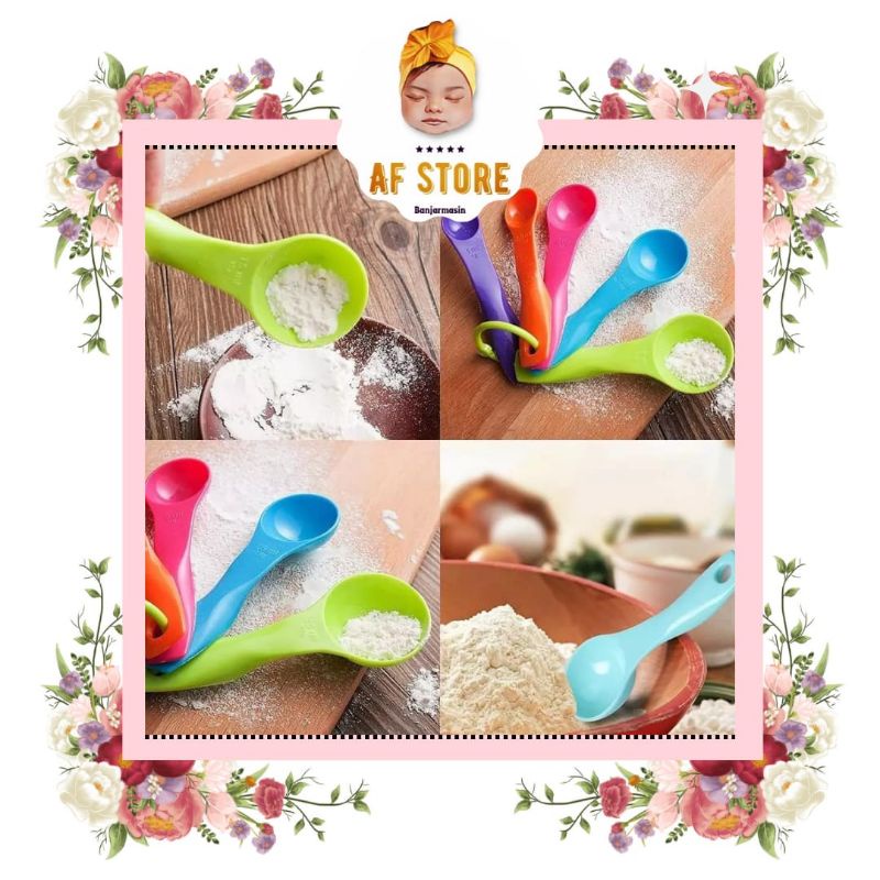 Jual Sendok Takar / Sendok Takaran / Measuring Spoon (1 SET 5 SENDOK ...