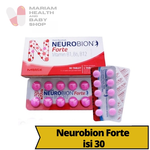 Jual Neurobion Forte Box Isi 30 Tablet - Vitamin B1, B6, B12 | Shopee ...
